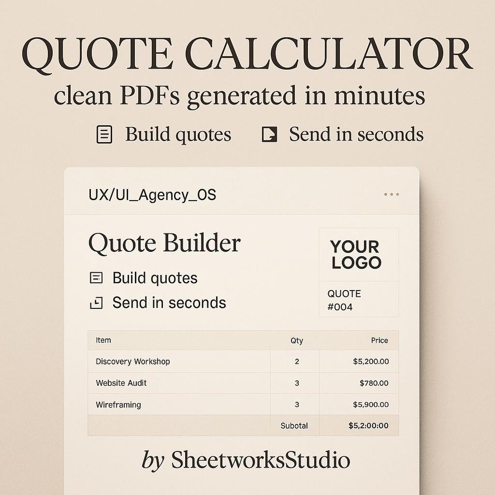 UX/UI Agency OS Toolkit | Project Management, Time Tracking & Quote ...
