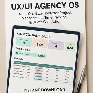 Excel Project Management Toolkit | Agency Planner, Time Tracking ...