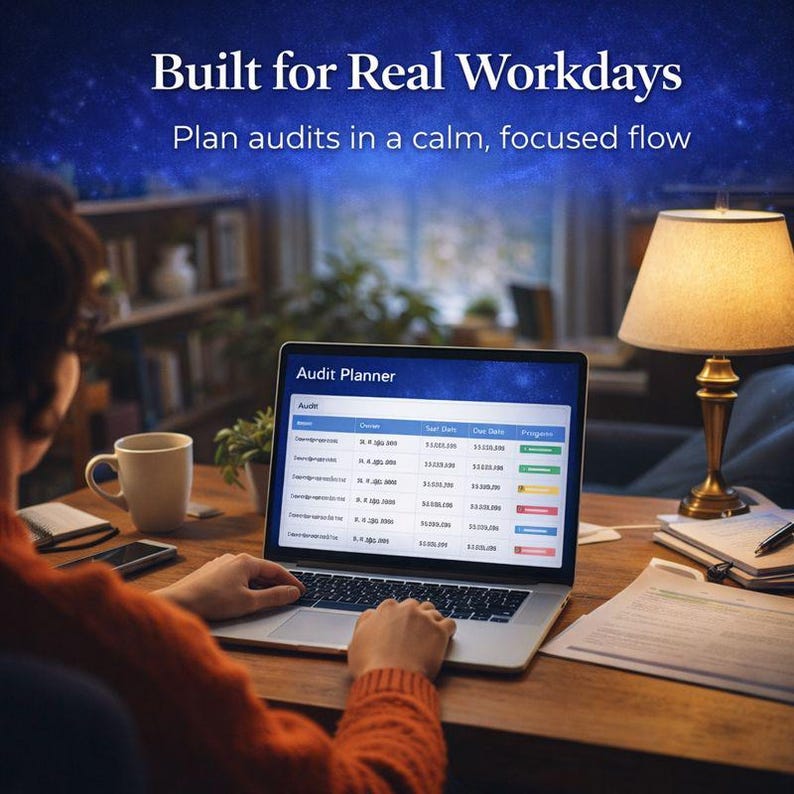 Audit Tracker Excel, Corporate Governance & Compliance Dashboard, SOX/ICFR Internal Controls ...