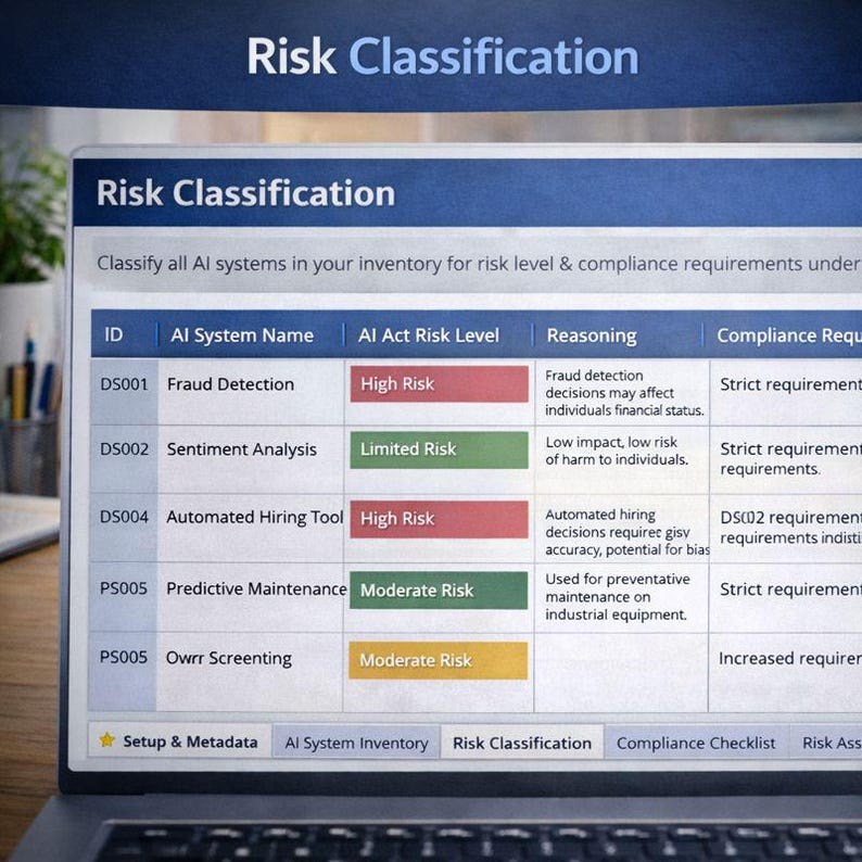 EU AI Act Readiness & Risk Register Toolkit | Quickcheck + PDF Guide ...