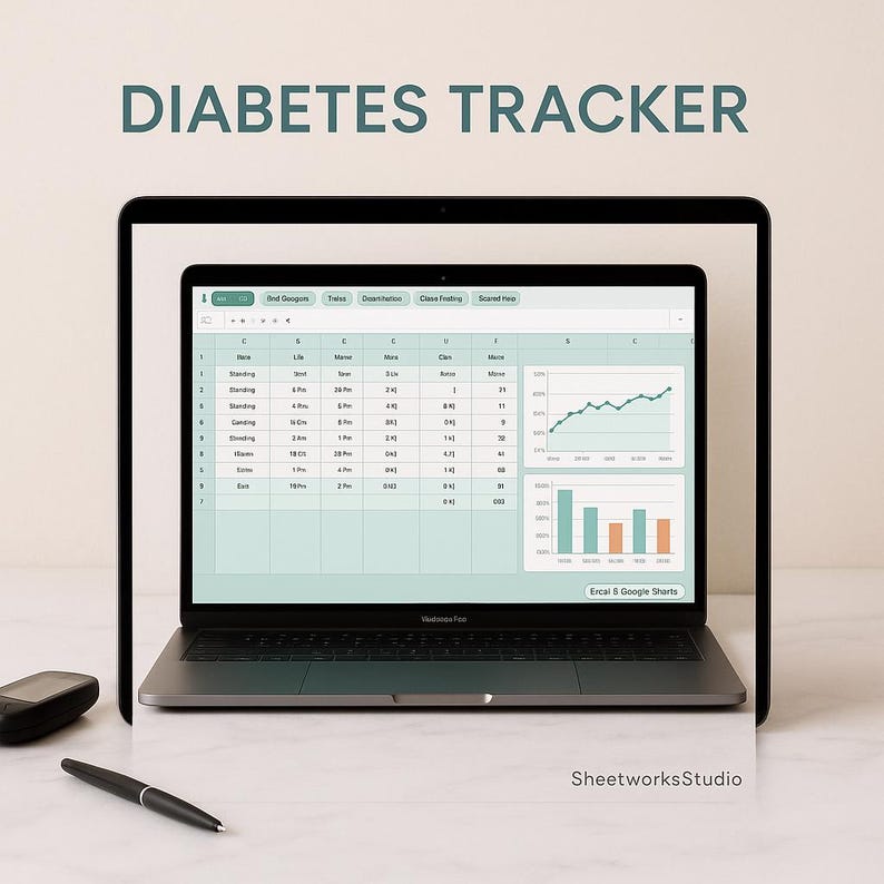 Diabetes Tracker Spreadsheet (excel and Google Sheets) | Blood Sugar ...
