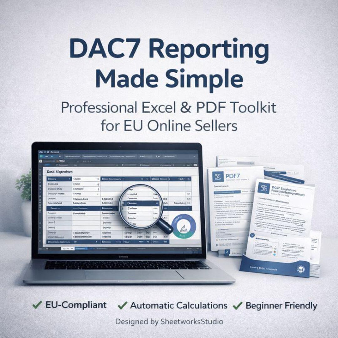 DAC7 Template for EU Sellers | Excel Reporting Model + KYC Checklist ...