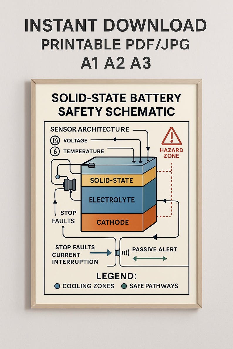 Solid-state Battery Safety Poster · Engineering Diagram PDF/JPG ...
