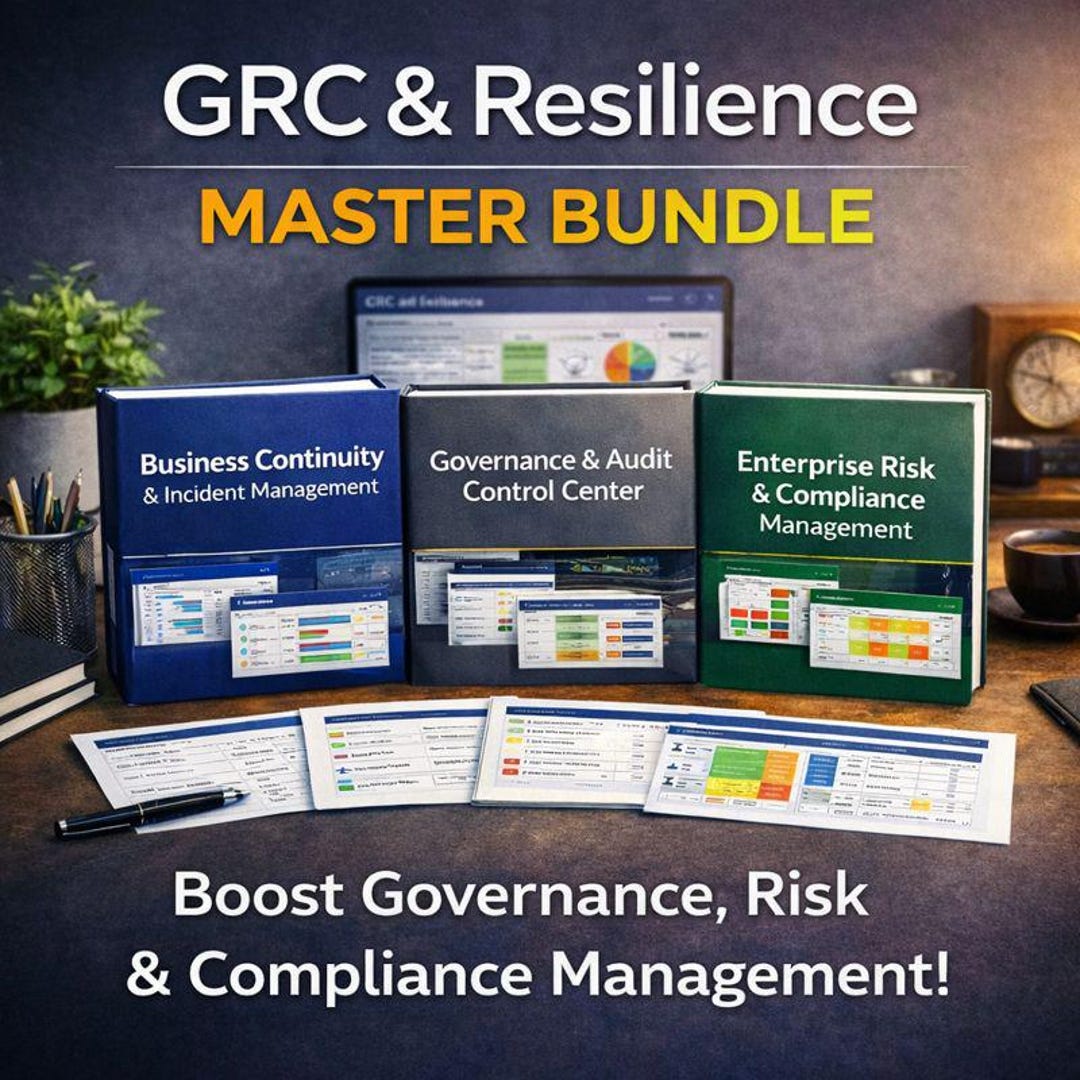 Risk Register Excel Bundle | Heatmap + Dashboard | Audit Tracker Excel ...