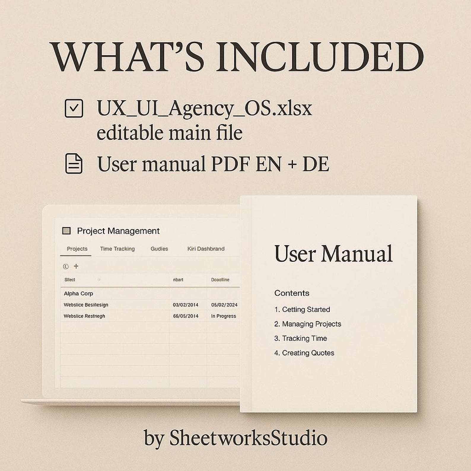 UX/UI Agency OS Toolkit | Project Management, Time Tracking & Quote ...