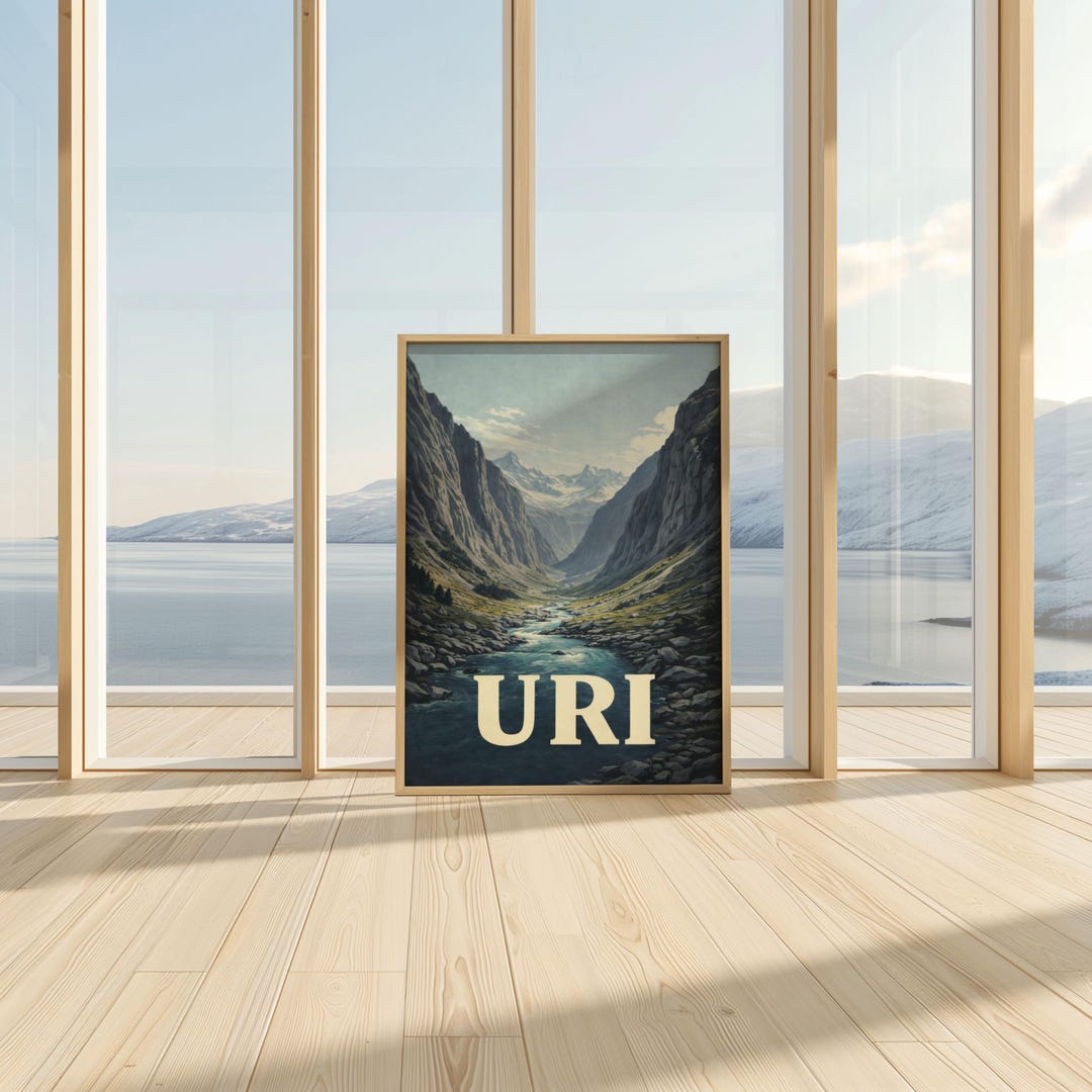 Uri Poster Alps Valley River Wall Mural Swiss Mountain Landscape ...