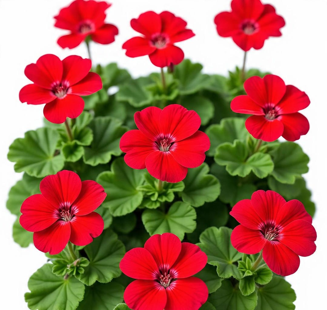 Geranium Zonal Ringo 2000 Series Cardinal Red Seeds, Pelargonium ...