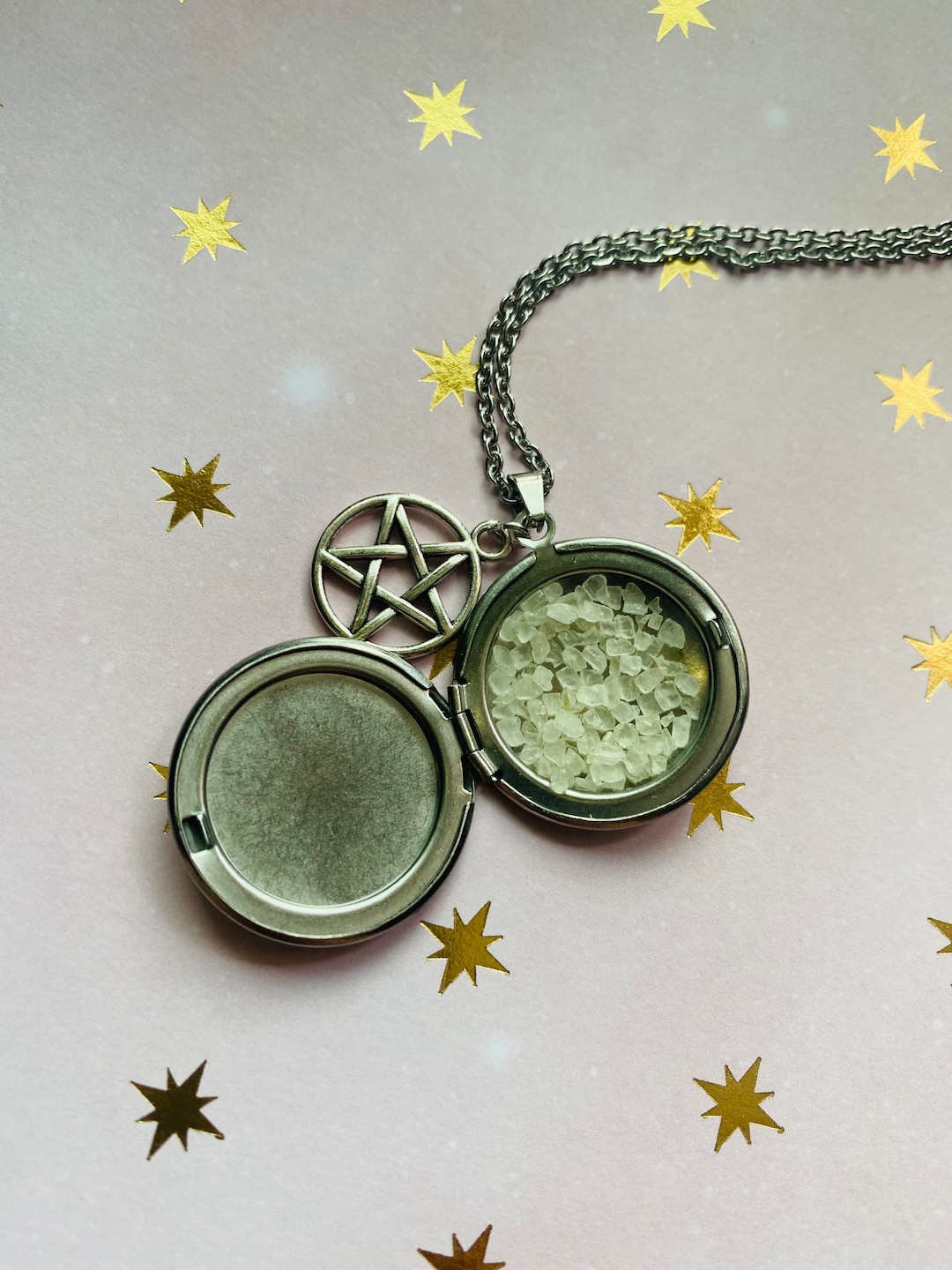 Supernatural Inspired Pentagram Locket Devils Trap Dean Sam - Etsy