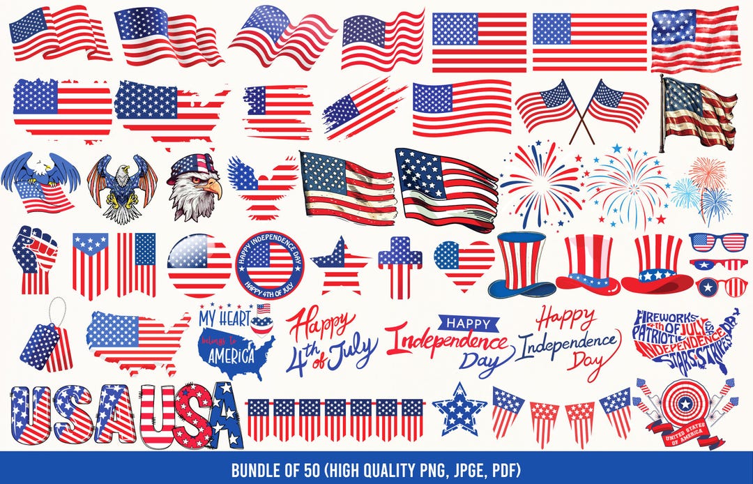 American Flag Svg, Layered Color Flag Svg, USA Flag Svg, 4th of July ...