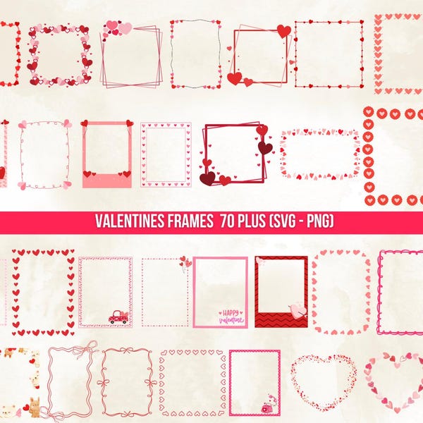 Valentines Borders and Frames - Etsy