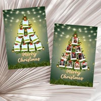 Christmas Tree Photo Collage Template: in the Box Design (PSD) 12,11 ...