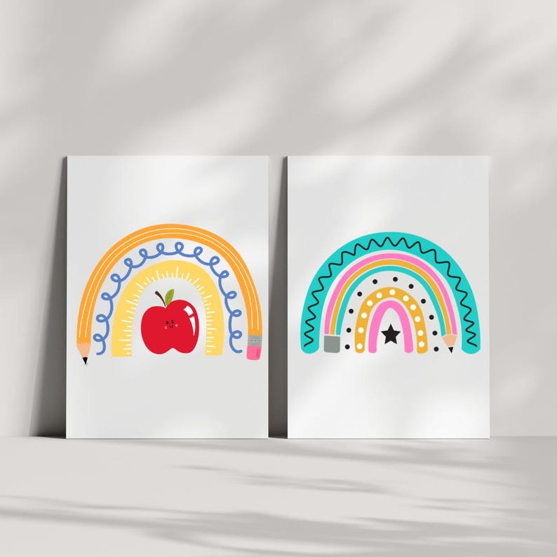 School Supplies Clipart Set: Teacher Graphics, Back to School (SVG ...