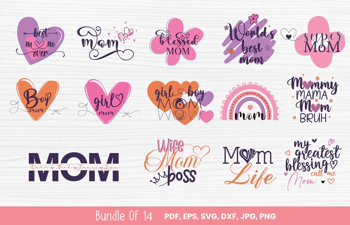 Mom Svg Bundle, Mom Life Svg, Mothers Day Svg, Mom Quote Svg, Mama Bear ...