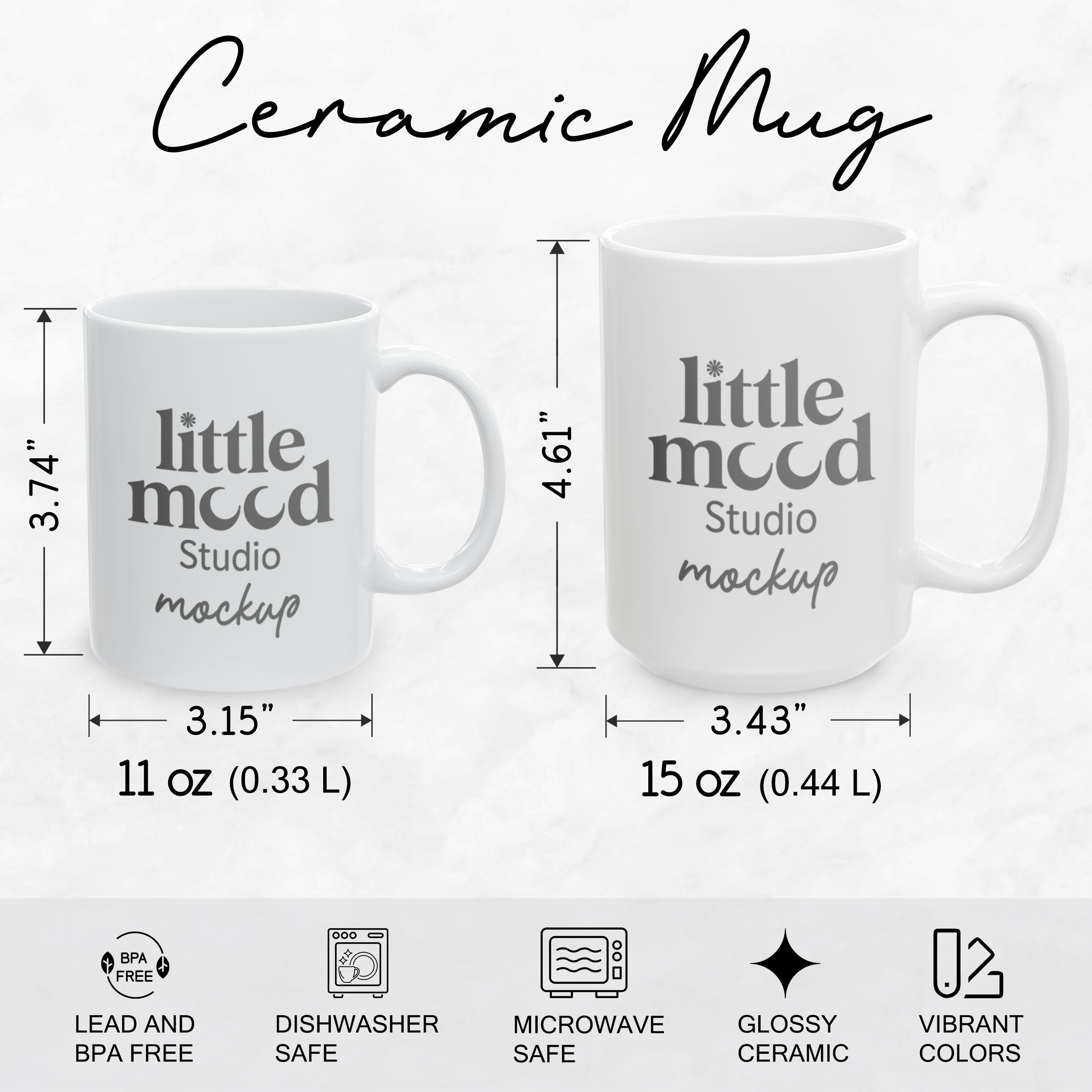 3 Ceramic Mug Size Chart, Printify Mug Template, 11 Oz 15 Oz White Mug ...