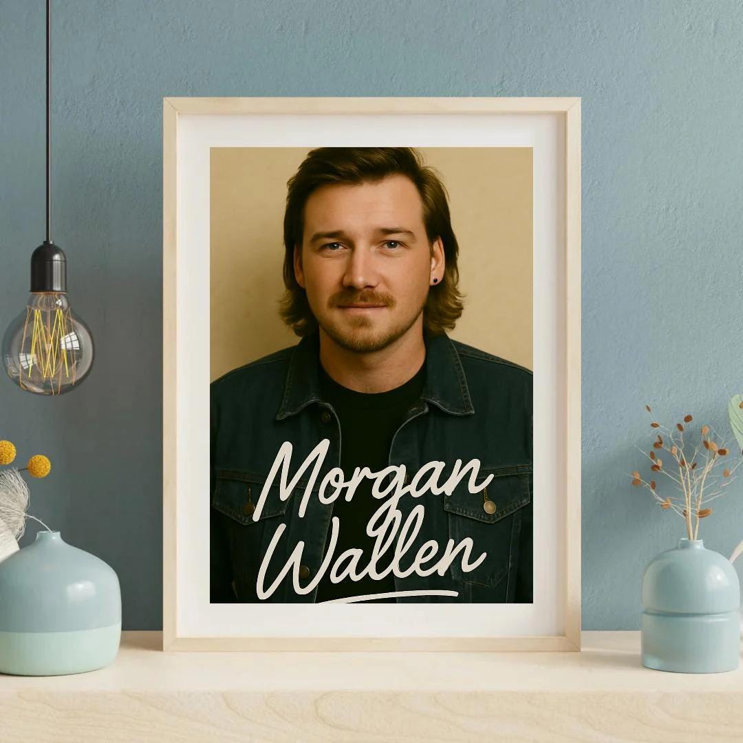 Morgan Wallen Fan Art Print – 6x8 Glossy Photo Paper | Country Music ...
