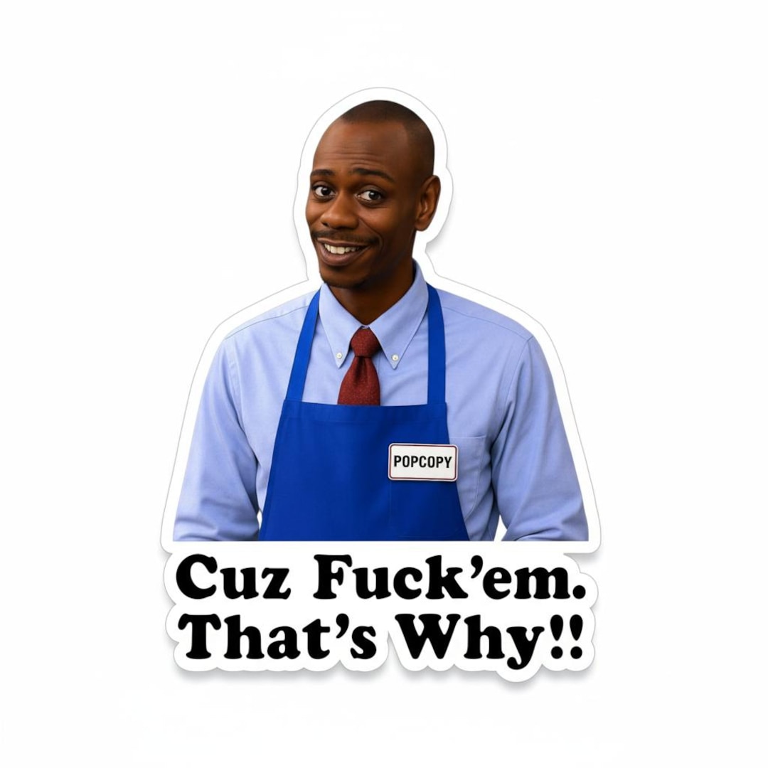 Savage Humor Sticker/magnet: "cuz F*ck 'em That's Why" - Edgy Decal - Etsy