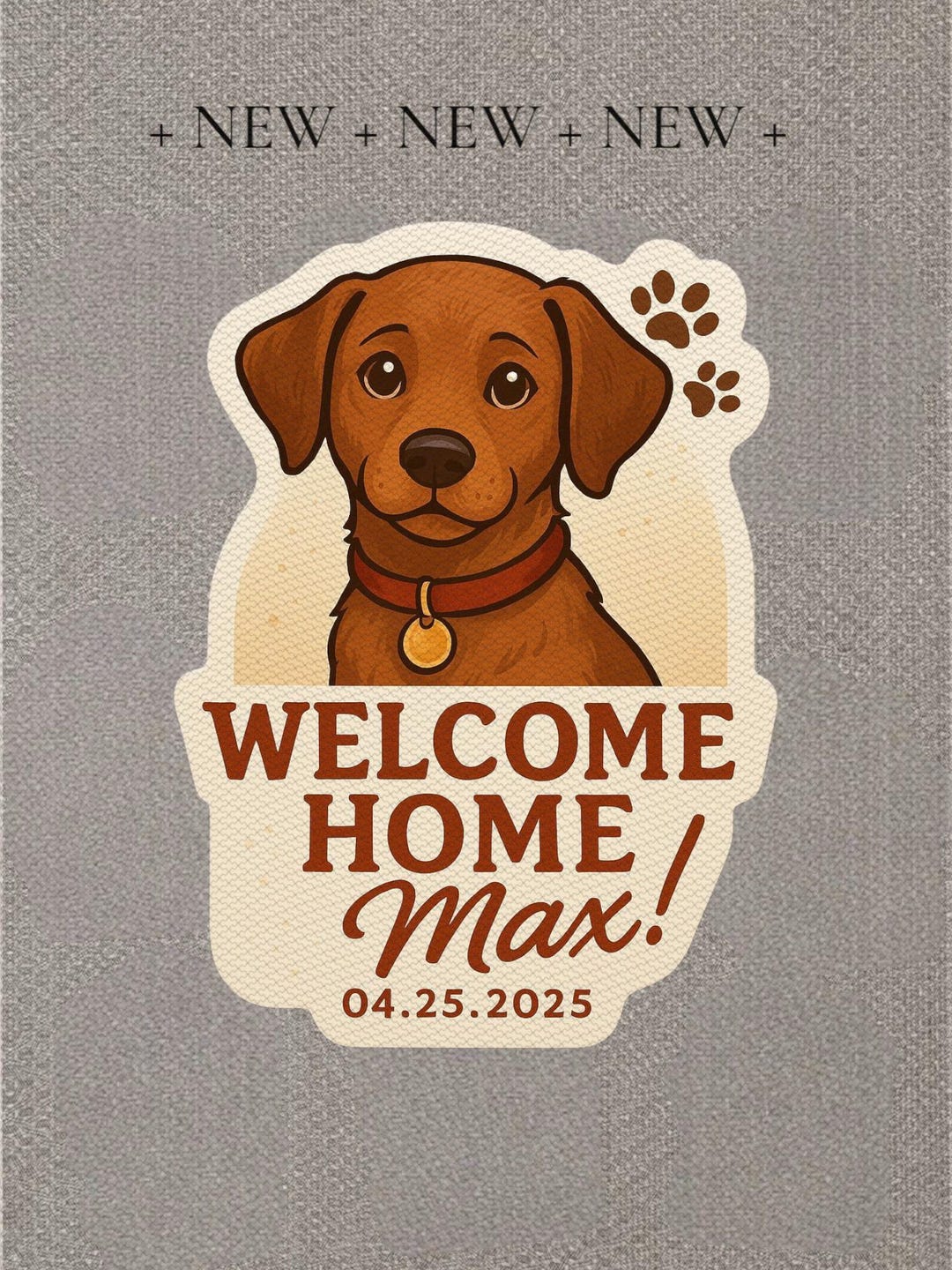 Personalized Pet Welcome Sticker or Magnet Welcome Home Pet Name Custom ...