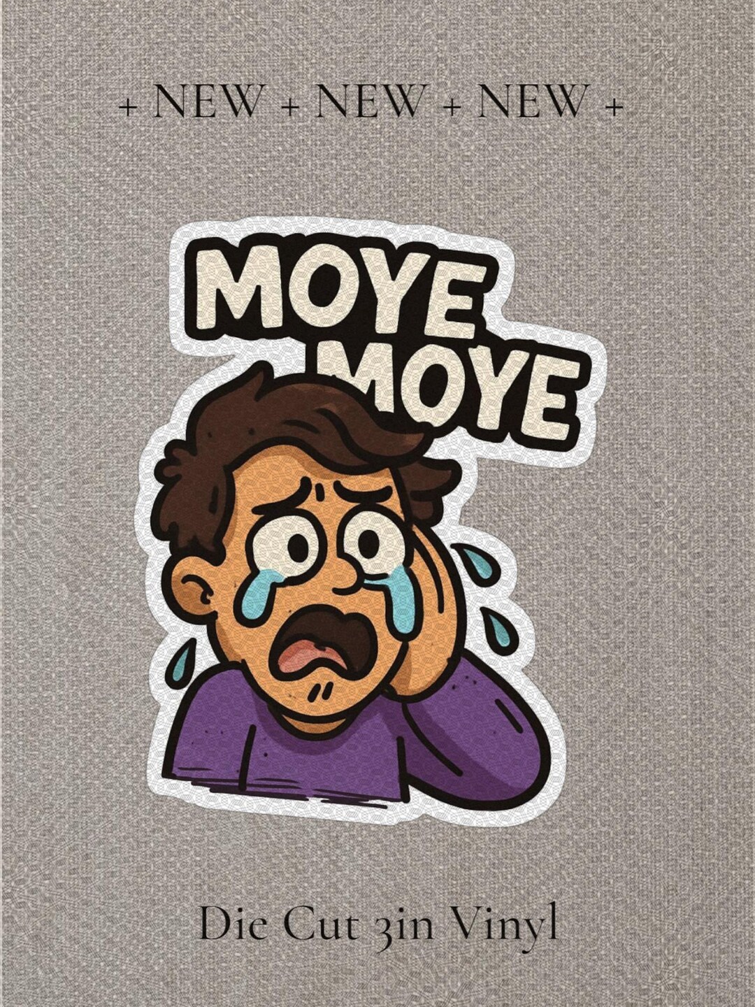 Moye Moye Meme Sticker: Funny Viral Decal for Laptop, Car, Water Bottle ...