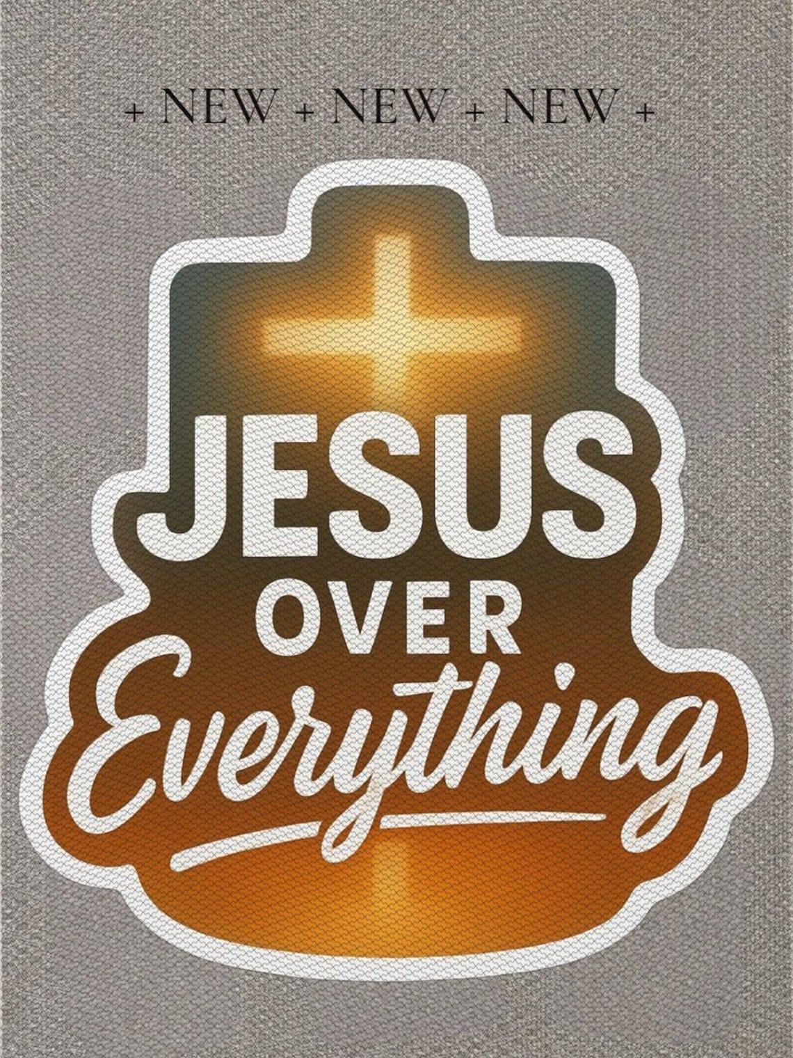 Jesus Over Everything Sticker or Magnet: Christian Cross Faith Decal - Etsy