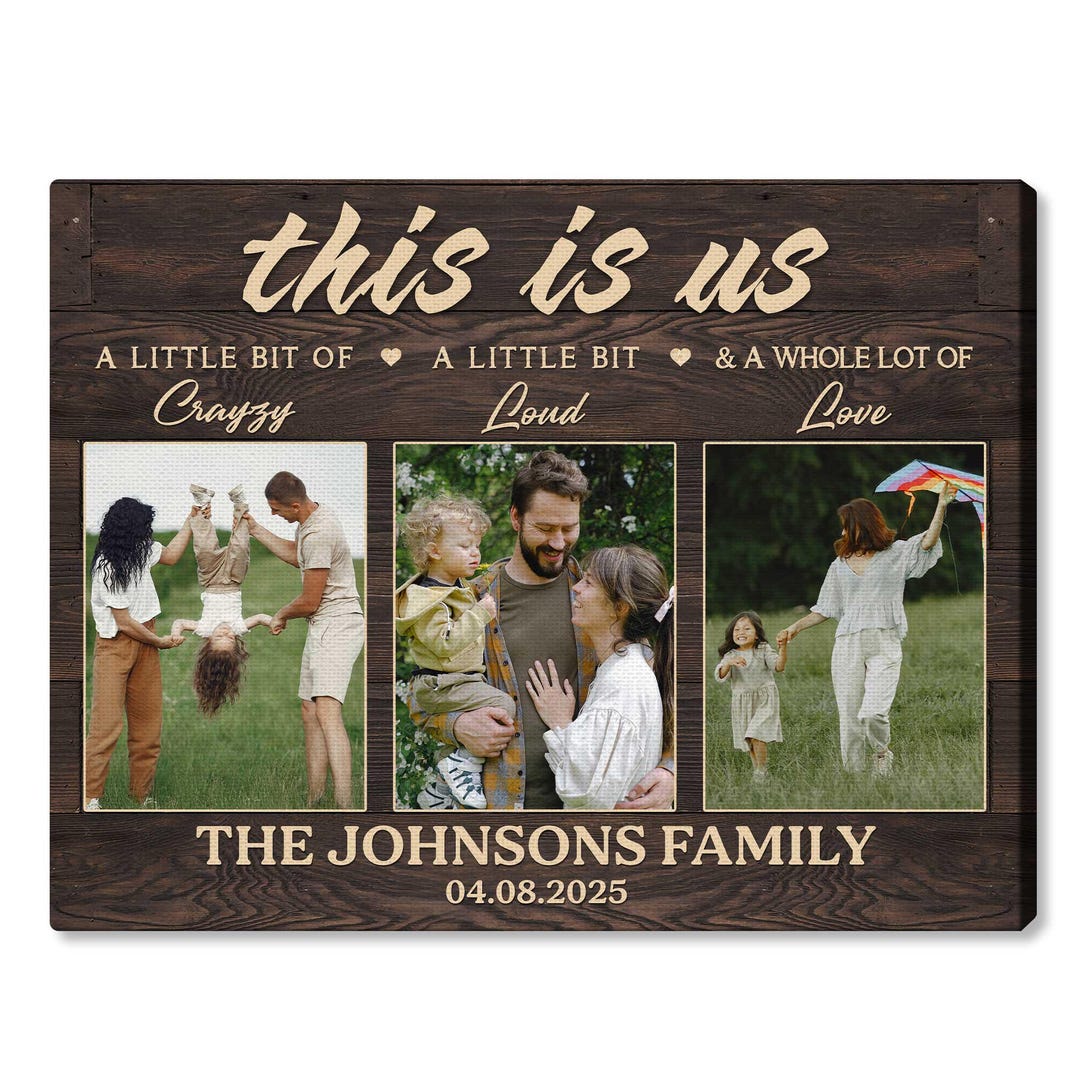 Custom Family Photo Canvas – This is Us Wall Art - Etsy