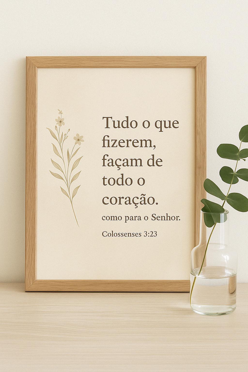 Bible Verse Wall Art | Colossians 3:23 Printable | Christian Office ...