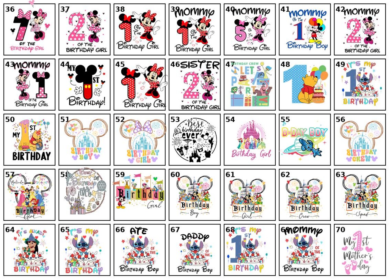 Winnie the Pooh Birthday DTF Transfer, Disney Birthday Ready to Press ...