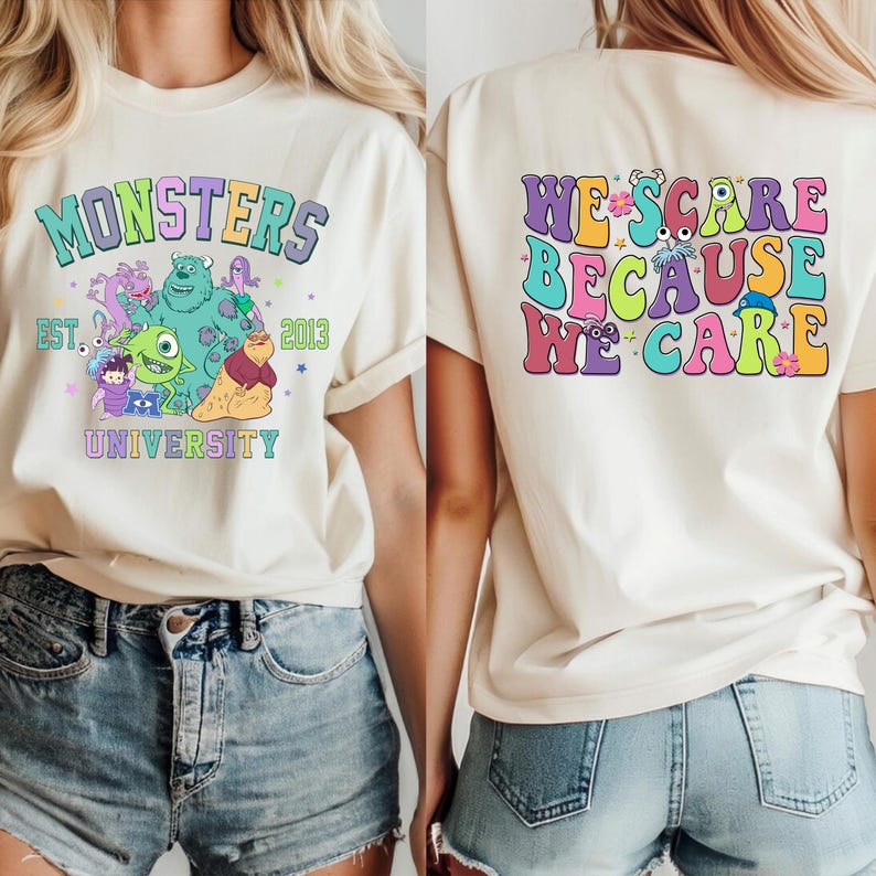 Disney Monster Characters Dtf Transfer, Disney Monsters University Dtf ...