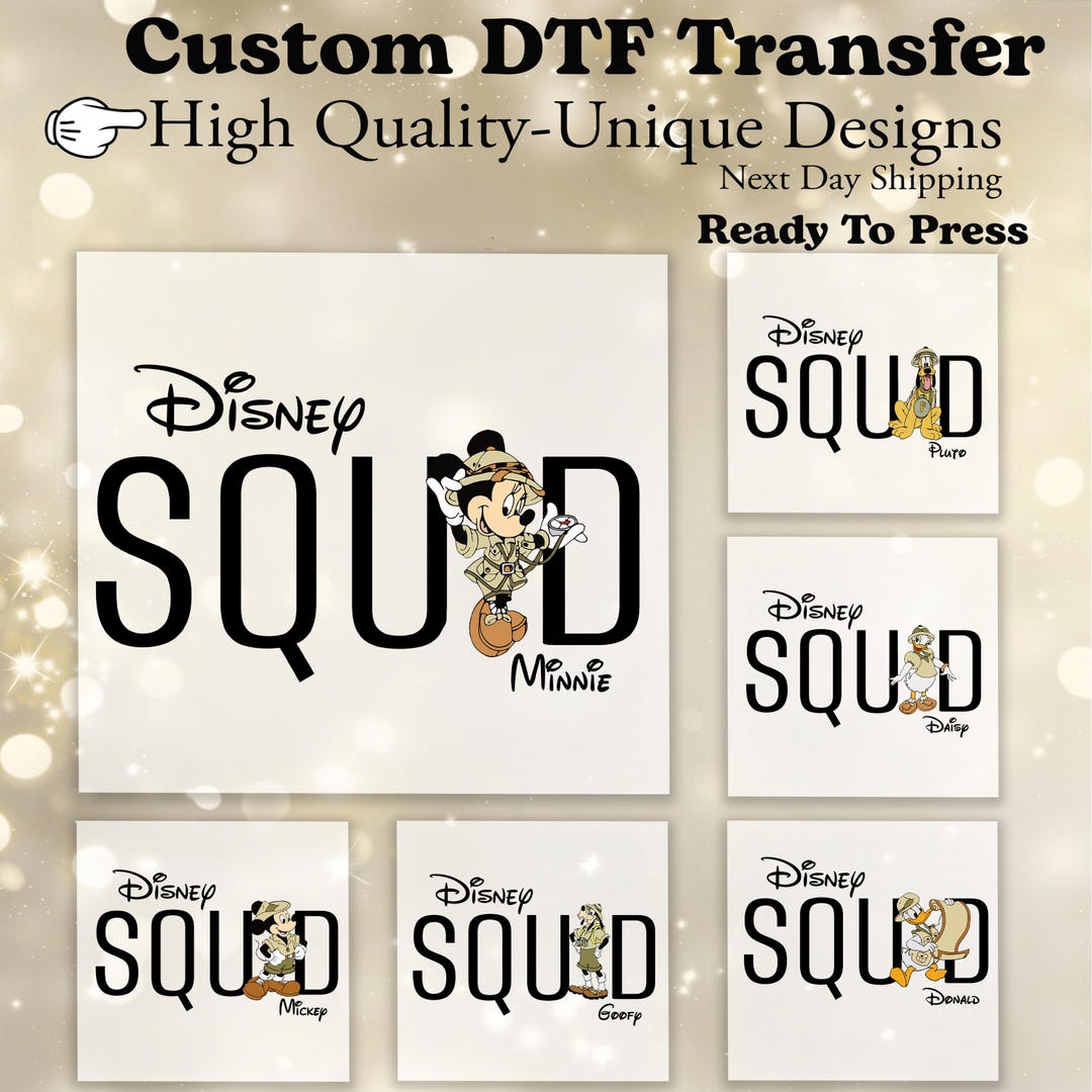 Disney Animal Kingdom Dtf Print, 2026 Safari Mickey Friends Dtf ...