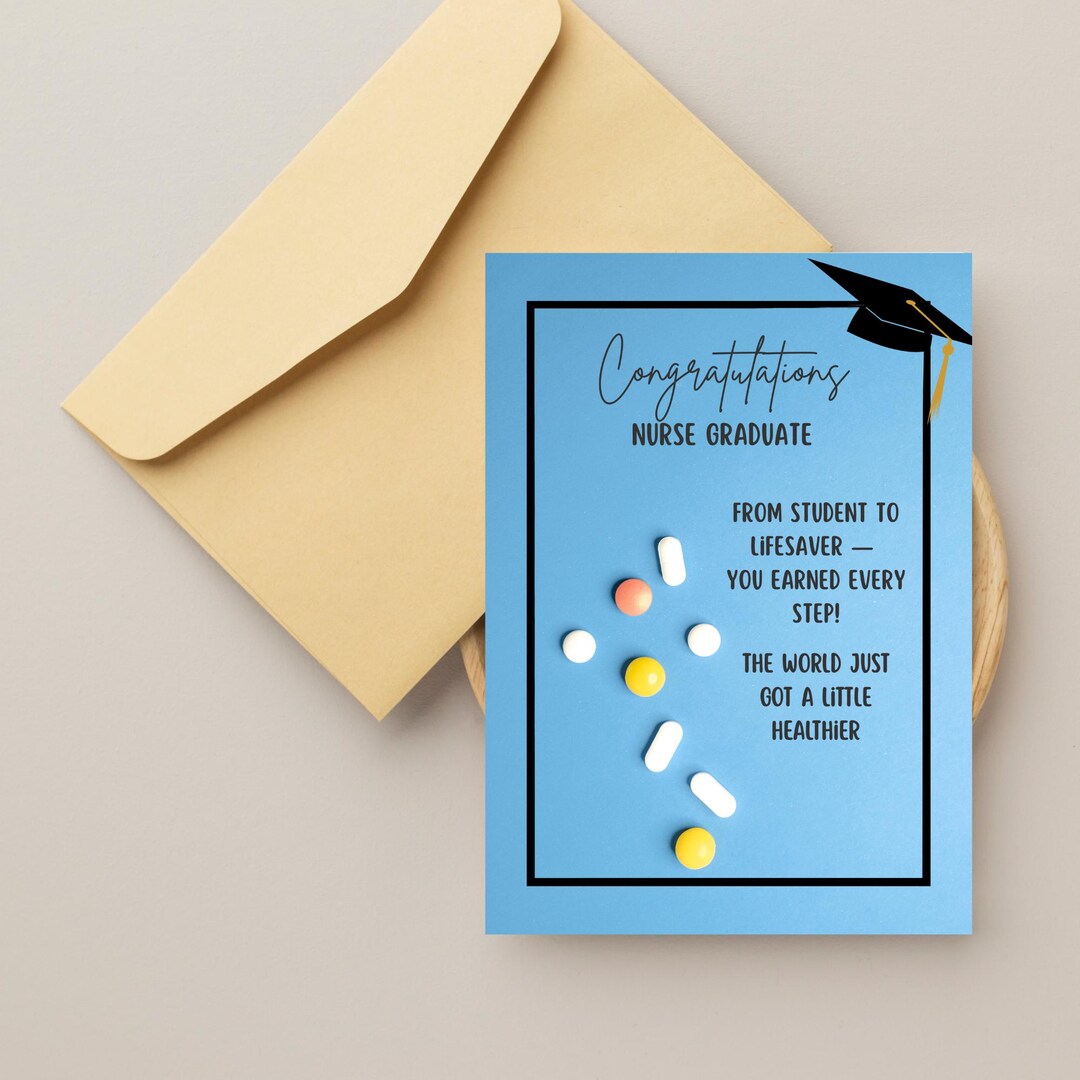 Printable Graduation Card | 5x7 Inch Digital Download | Flat Congrats ...
