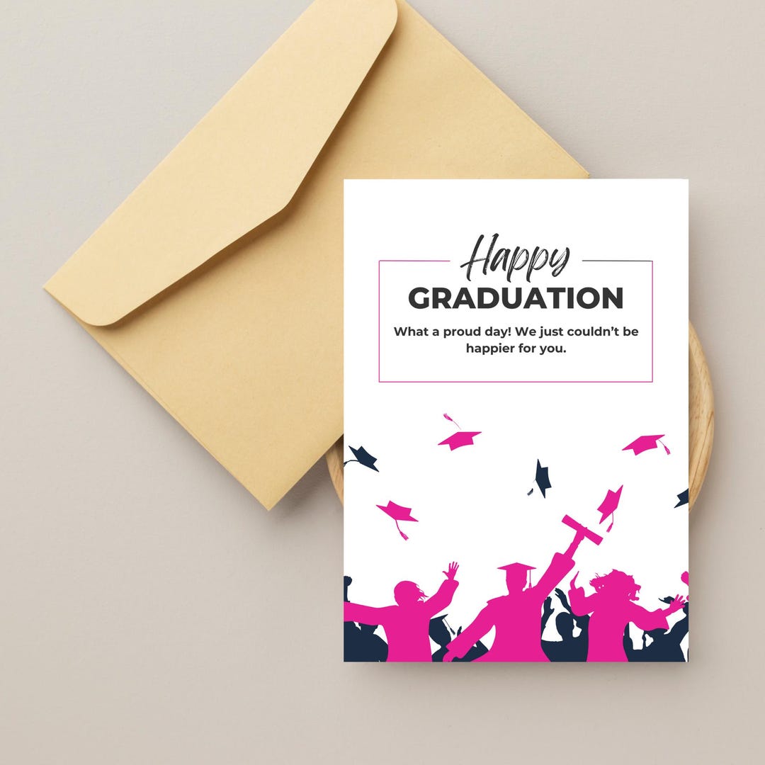 Printable Graduation Card: Modern Congrats Design (digital Download) - Etsy