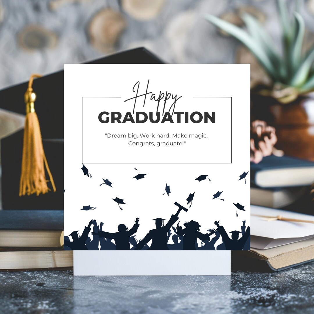 Modern Graduation Card: Class of 2026 Congrats (digital Download) - Etsy