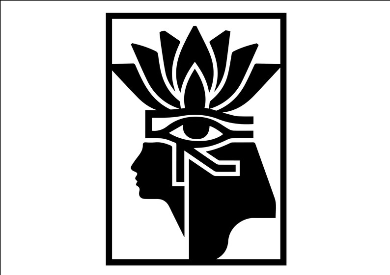 Egyptian Eye of Horus DXF | Pharaoh Cut File | Cleopatra Nefertiti Wall ...