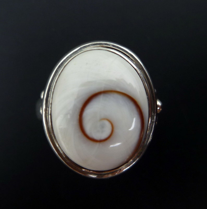 White Shell and Sterling Silver Ring Custom Made Sterling - Etsy