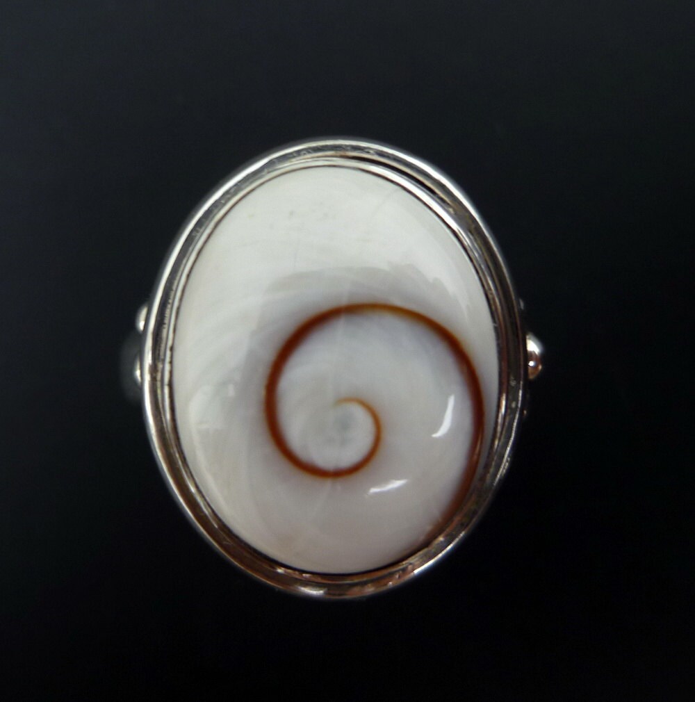 White Shell and Sterling Silver Ring Custom Made Sterling | Etsy