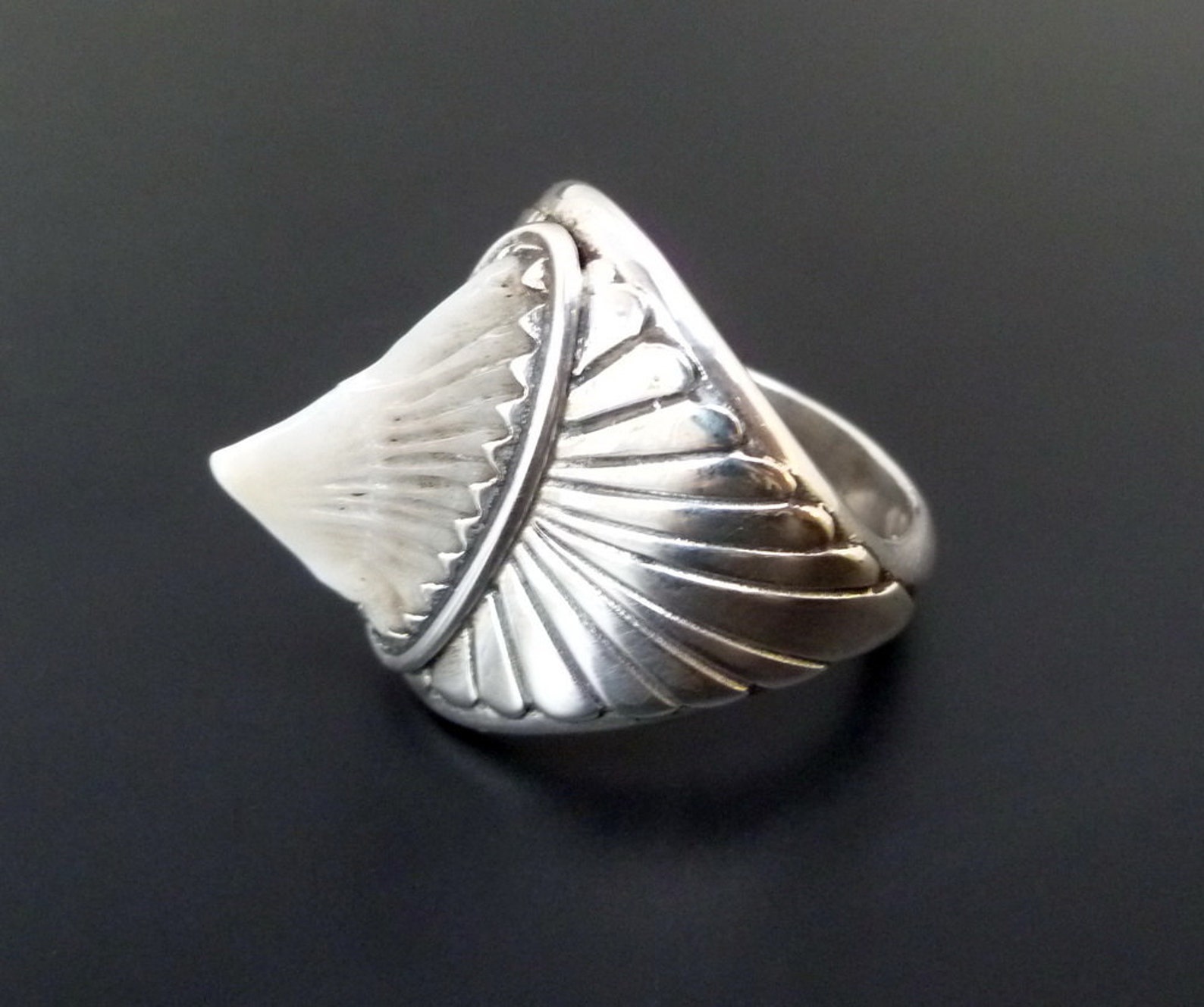 Sterling Silver Stingray Ring Handmade Silver Ring With | Etsy