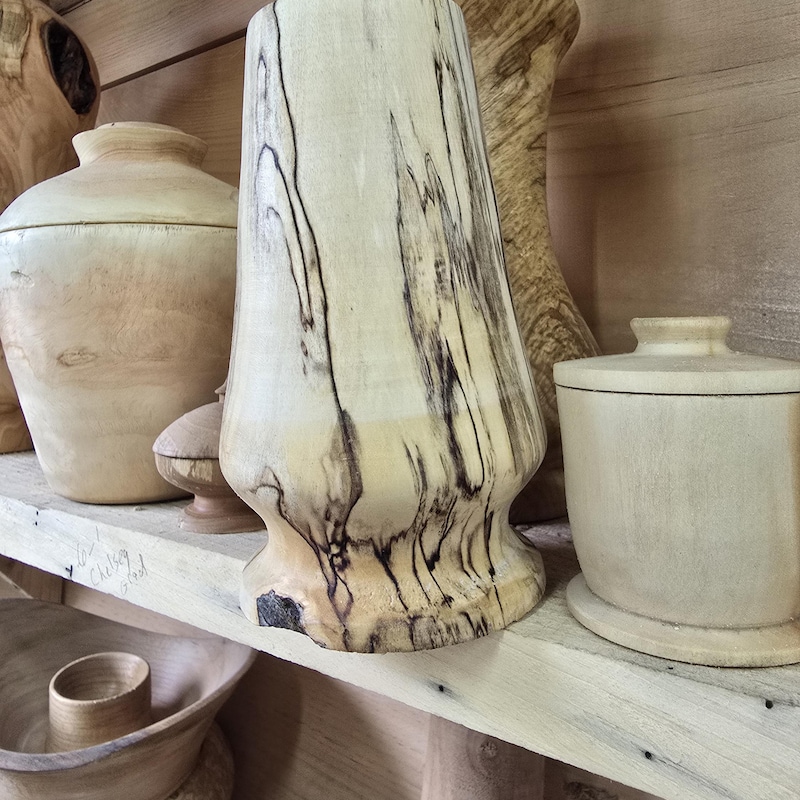 Wood Turned Vase - Etsy