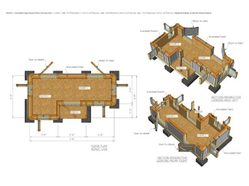 DIY Doghouse Blueprints With Step by Step Video Build Plans - DIY ...