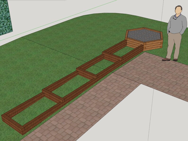 5 Tiered Wooden Garden Vegetable Planter Boxes - Easy Outdoor ...