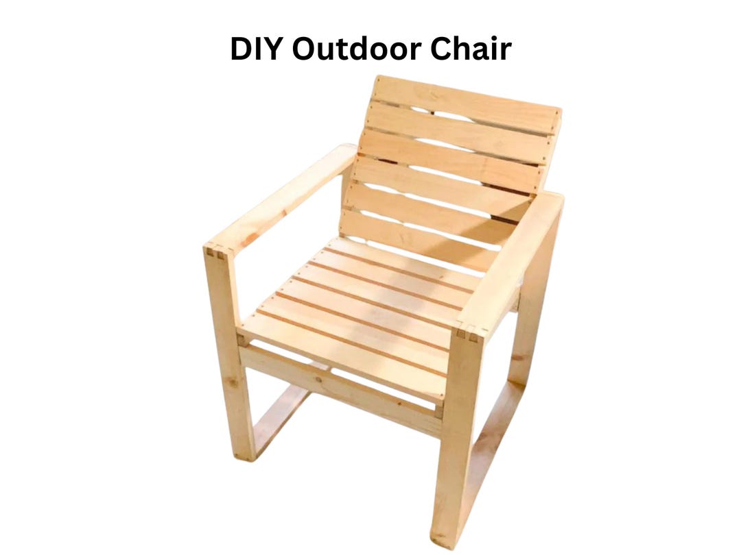 Wooden Outdoor Chair DIY Plans With Step by Step Guide PDF – Beginner ...