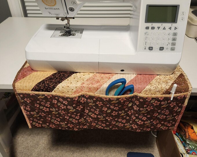 Handmade Quilted Sewing Machine Mat – With 3 Pockets - Accessories ...