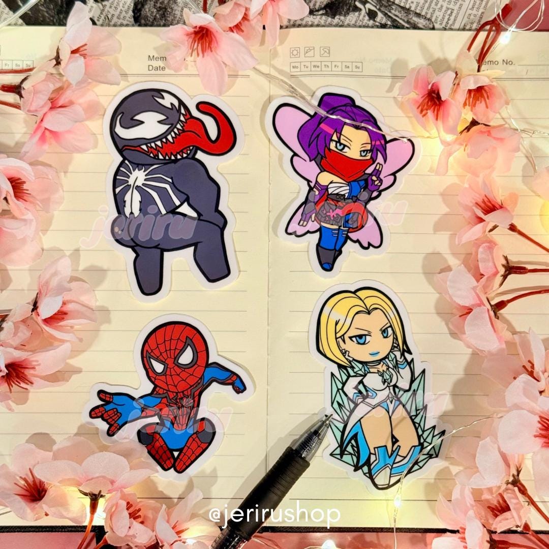 Marvel Rivals Inspired Stickers Set #2 | Die Cut | Vinyl | Matte Finish ...