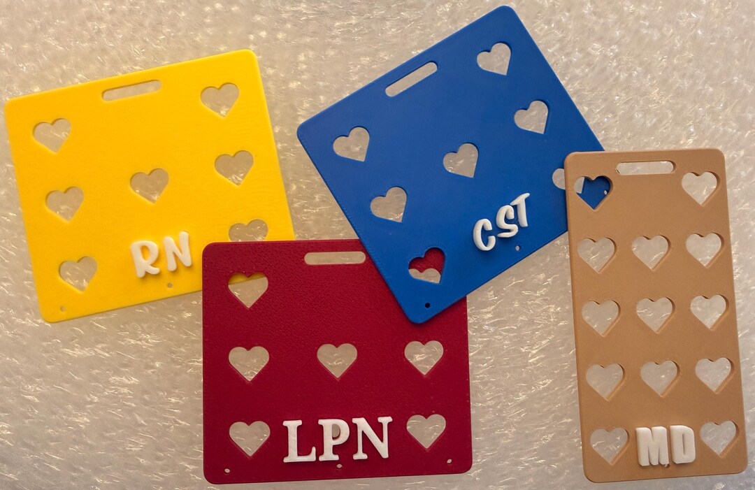 Customized *3 Pack* | Badge Buddy: RN, LPN, CST, or Custom | Id Holder ...