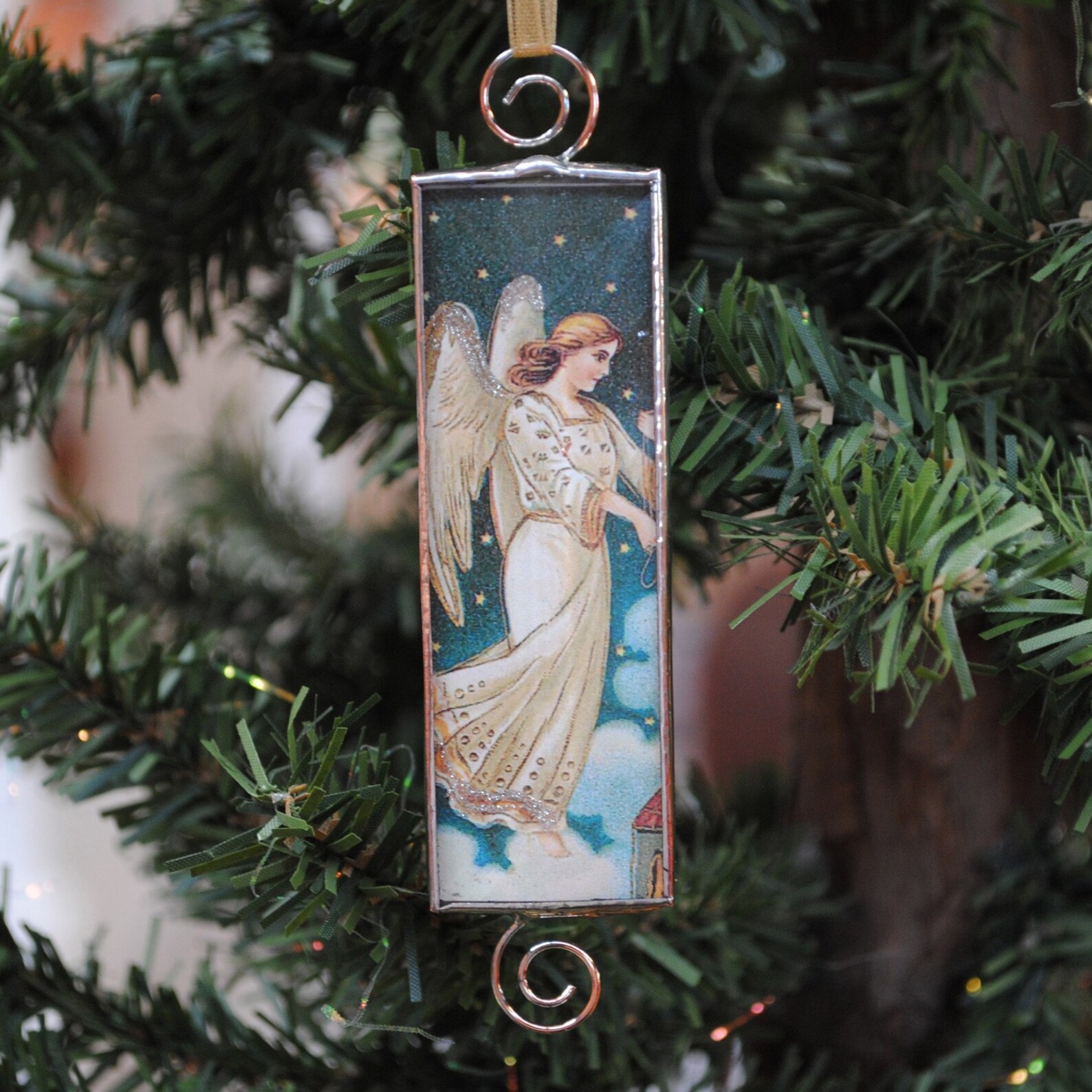 Glass Angel Ornament Glass Christmas Ornament Victorian Angel | Etsy