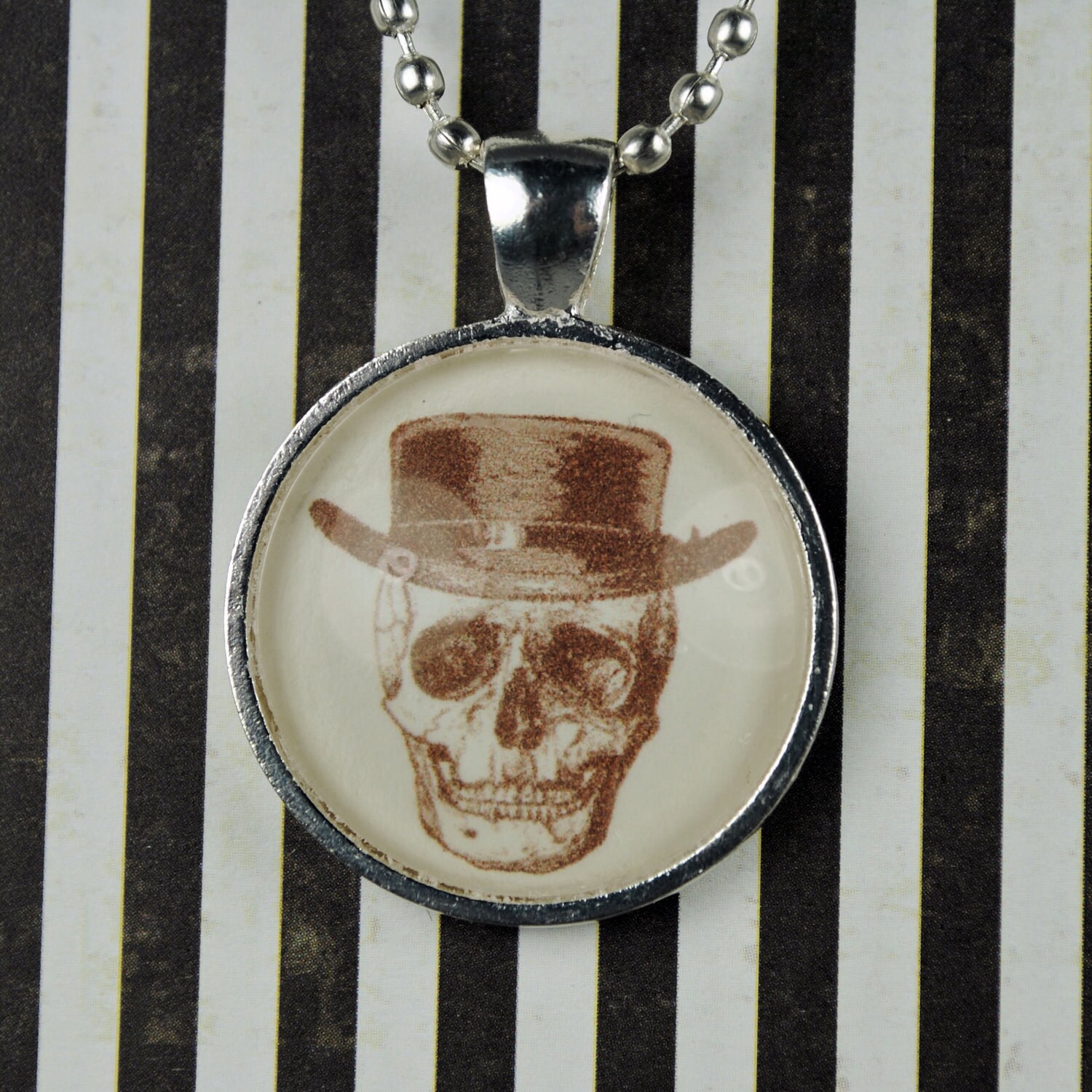 Skull Pendant Heisenberg Necklace Breaking Bad Sepia Skull - Etsy