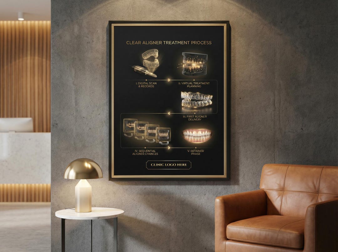 Personalized Clear Aligner Poster | Patient Education Clinic Art - Etsy UK