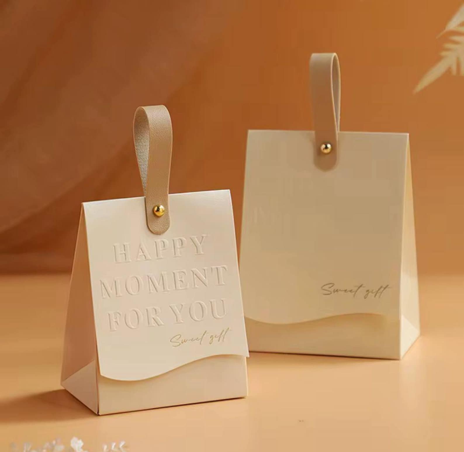 Foil Stamped Favor Box: European Style Gift Bag With Handle - Etsy