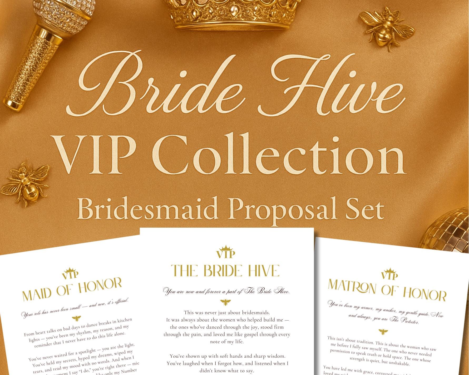 Bride Hive VIP Proposal Cards | Beyoncé-inspired Bridal Party ...