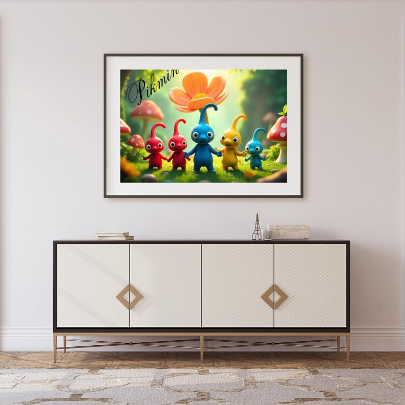 Colorful Pikmin Rolled Posters for Kids Rooms, Playrooms, Nursery Decor ...