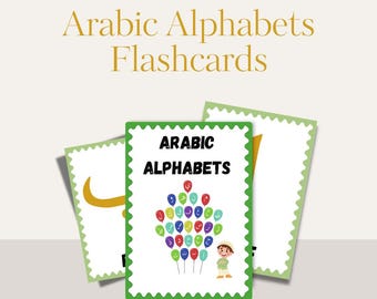 Arabic Alphabet Flashcards, Arabic Alphabet, Arabic Flashcards ...