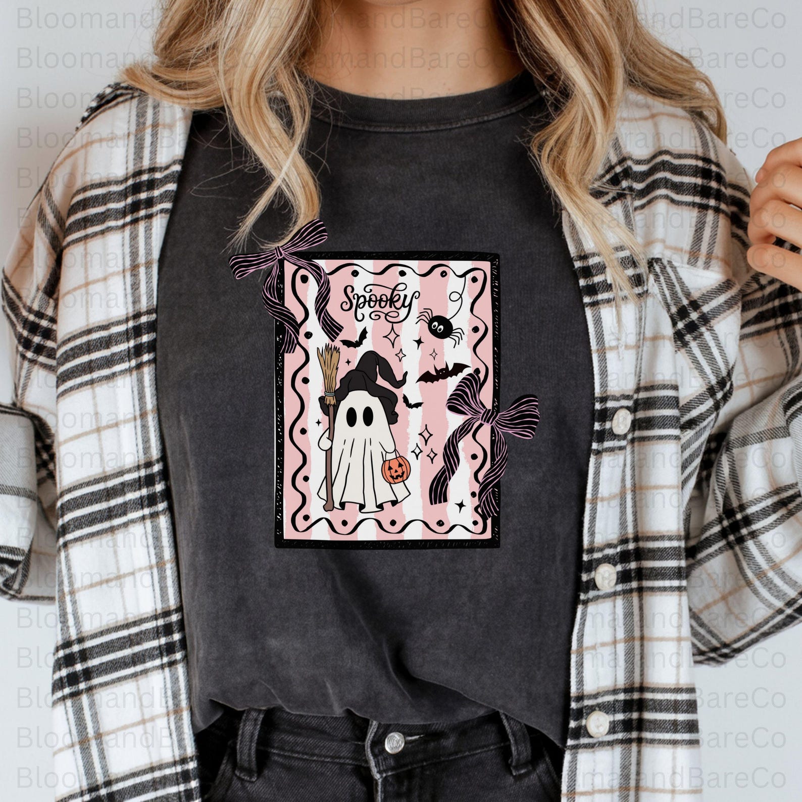 Preppy Cute Ghost Coquette Png| Coquette Halloween Design| Girly ...